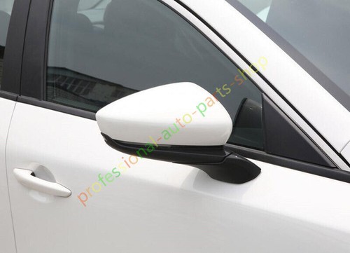 Pearl White Right Side Rearview Mirror Outer Shell Replace For Mazda 3 ...