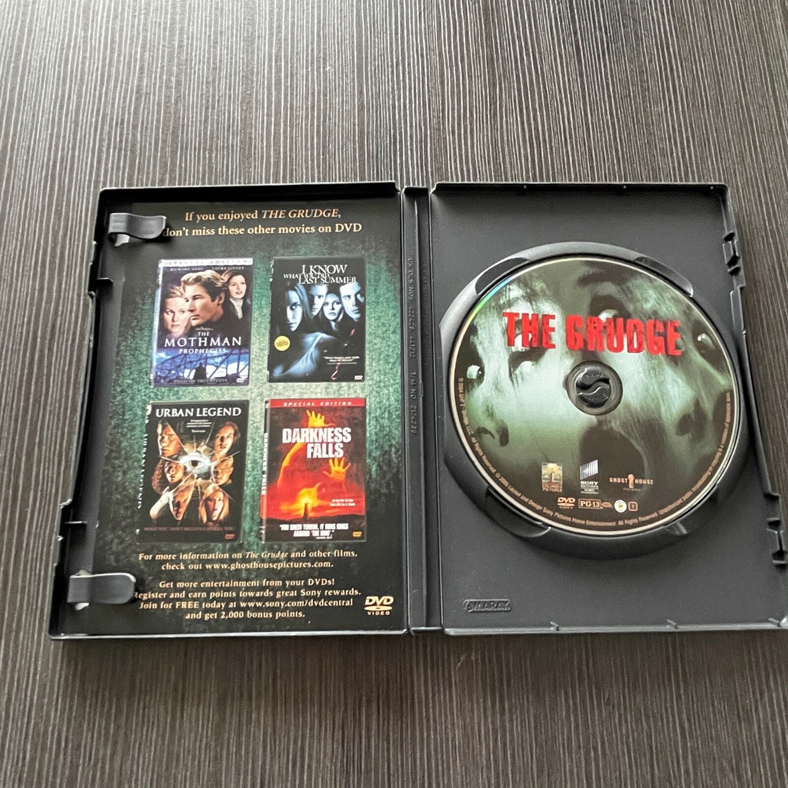 The Grudge DVD Horror Film Sarah Michelle Gellar Horror Cult Classic ...