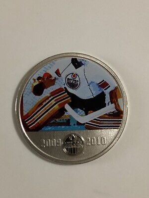 2010 Canada 50 cent Edmonton Oilers On Ice Action Coin SP finish 2009 ...