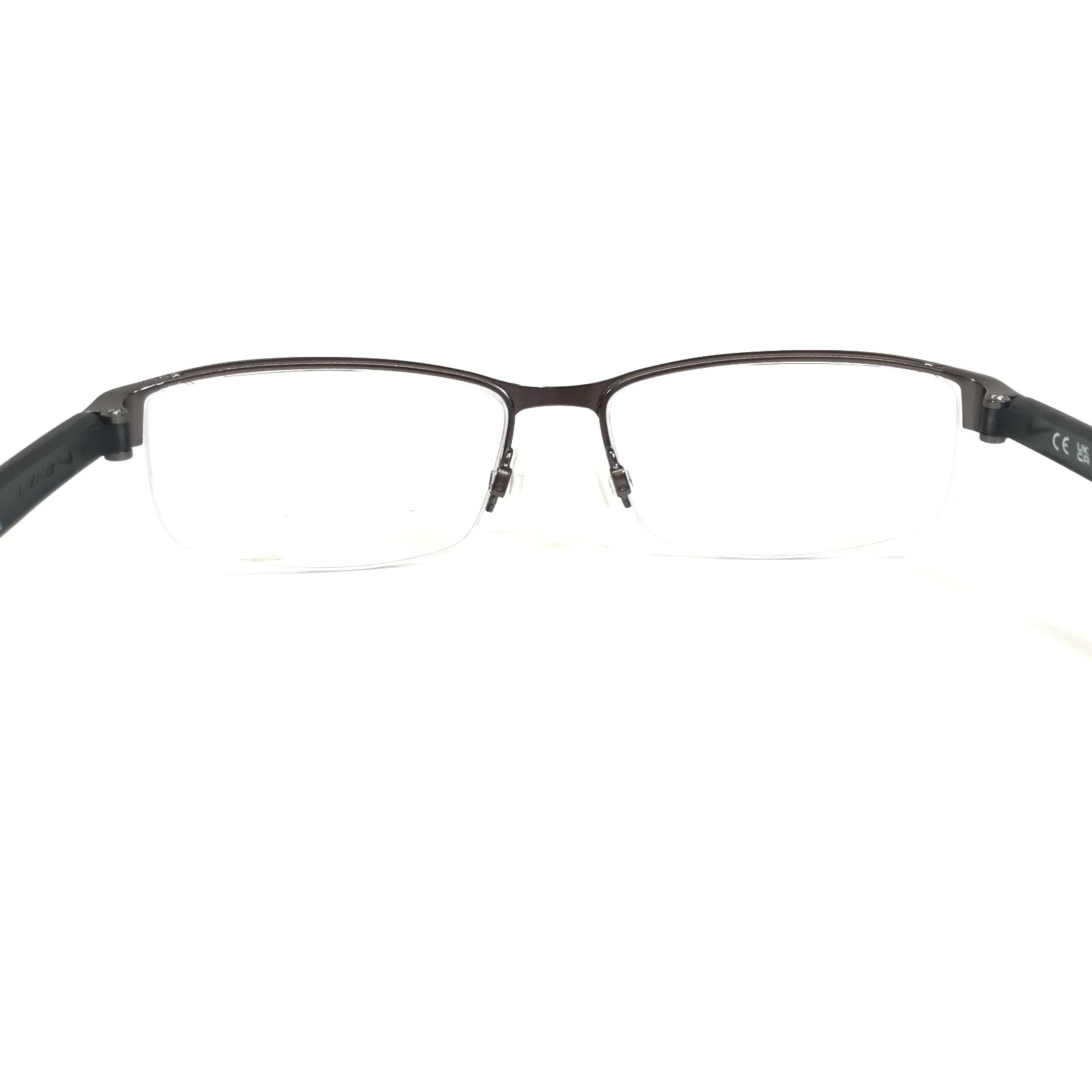 Nike Eyeglasses Frames 8138 071 Gunmetal Matte Smoke Gray Half Rim 56 ...