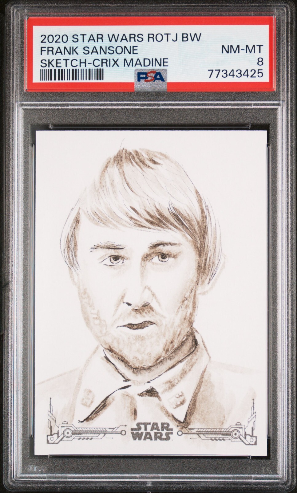 2020 TOPPS STAR WARS RETURN OF THE JEDI BLACK & WHITE SKETCH FRANK ...