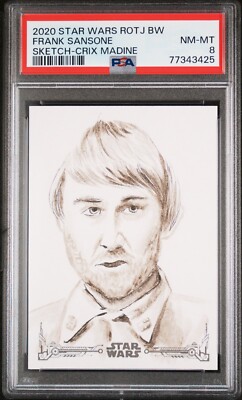 2020 TOPPS STAR WARS RETURN OF THE JEDI BLACK & WHITE SKETCH FRANK ...