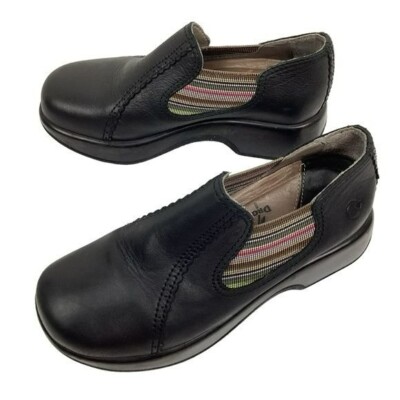 Dromedaris Portugal Black Leather Clogs Womens 36 EU | eBay