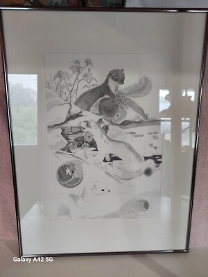 Signed Pencil Sketch Minks | eBay