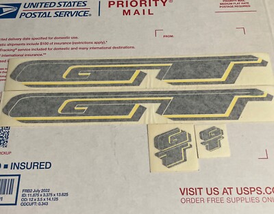 NOS MTB Vintage GT Frame Decals Green Yellow. Backwoods | eBay