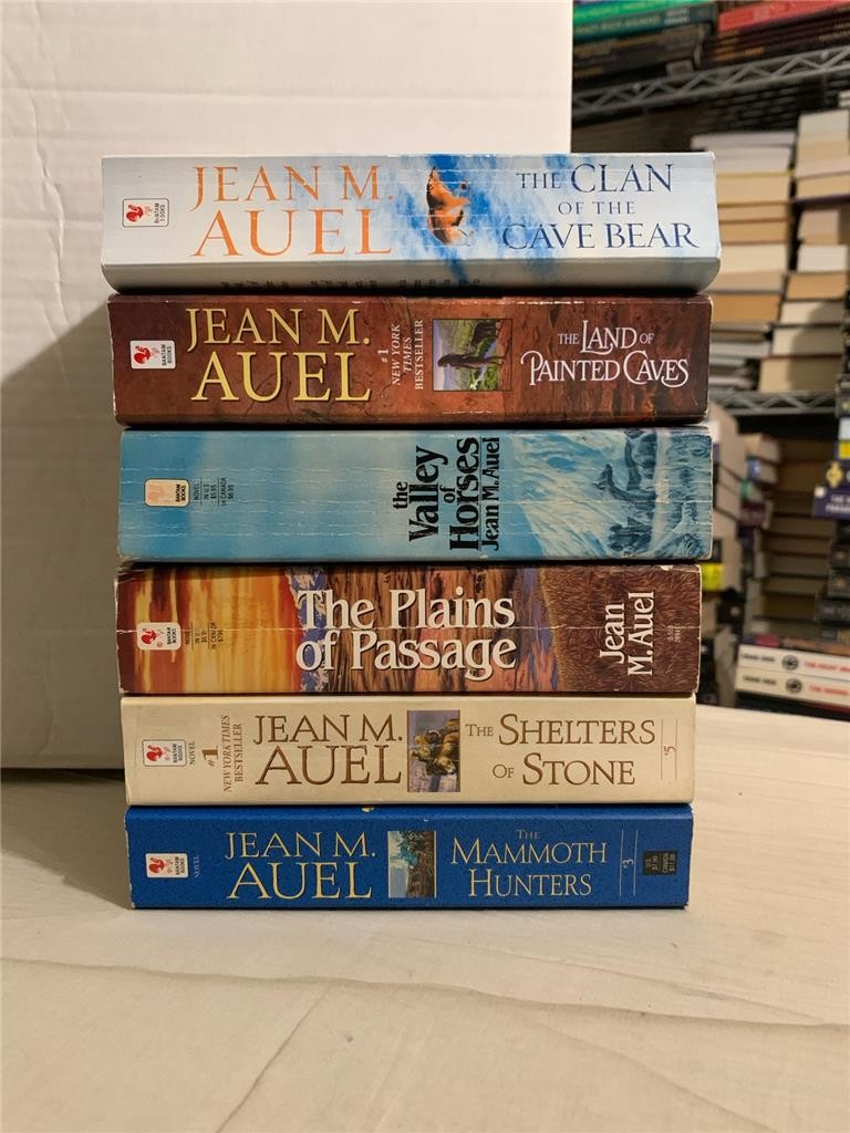 Lot 6 Earth's Children Series Jean M Auel Clan of the Cave Bear | eBay