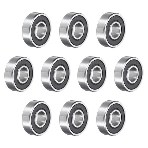 10pcs 6000RS Deep Groove Ball Bearings 10x26x8mm Double Sealed Bearings ...
