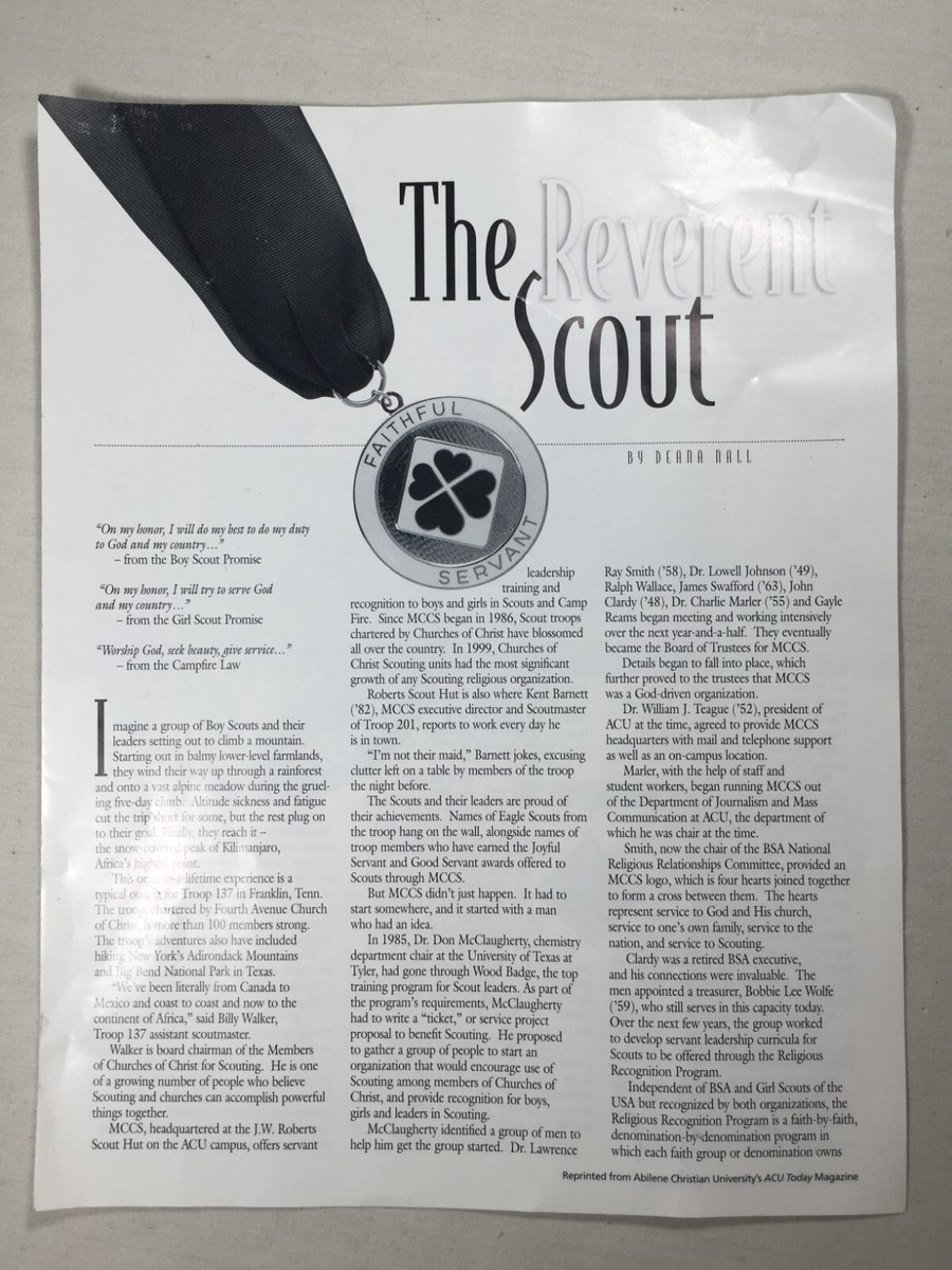 A Scout Is Reverent Pamphlet