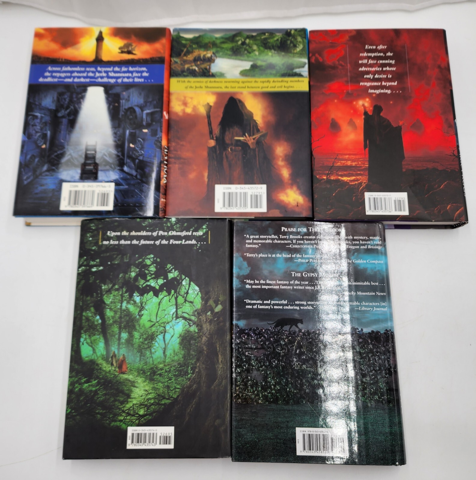 Terry Brooks Shannara Series Hard Cover Book Lot of 4 & 1 Magic Kingdom ...