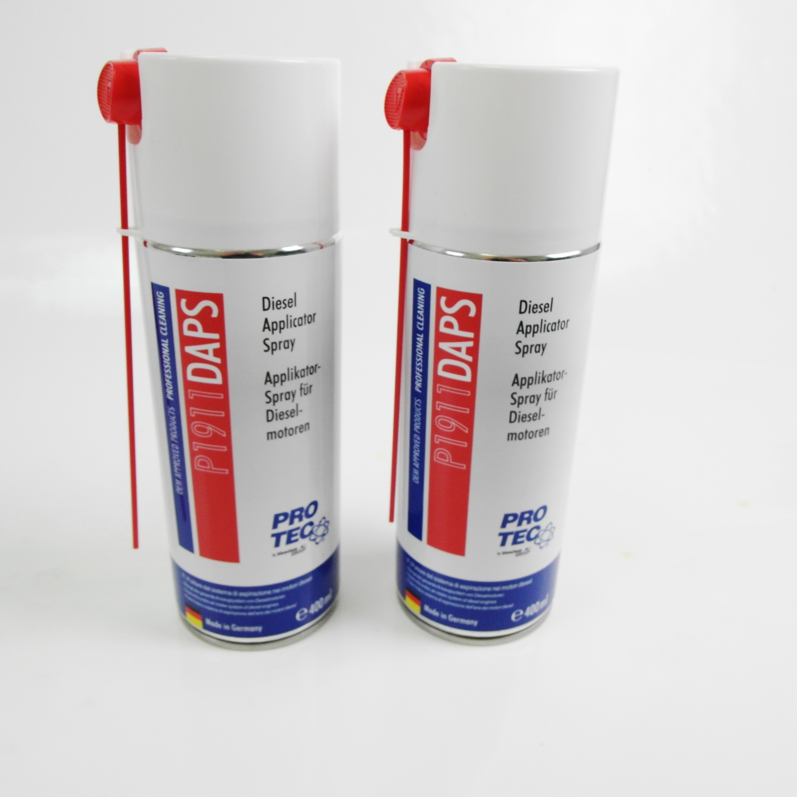 2x PRO TEC DAPS Diesel Applicator Spray a 400ml P1911 Ansaugtrakt ...