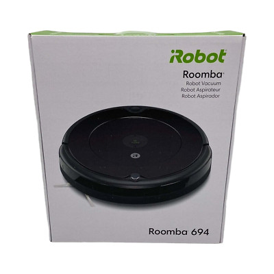 iRobot Roomba 694 Wi-Fi App Connected Robot Bagless Vacuum Cleaner ...