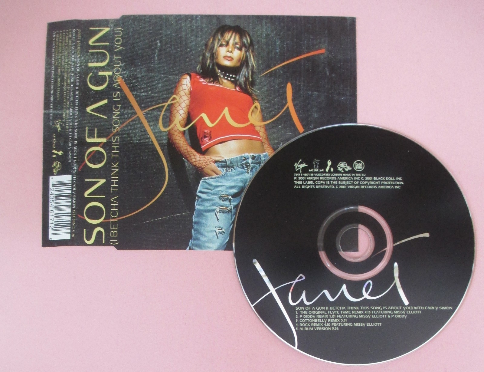 CD singolo JANET JACKSON SON OF A GUN 2001 VIRGIN VUSCDF 232 no mc lp ...