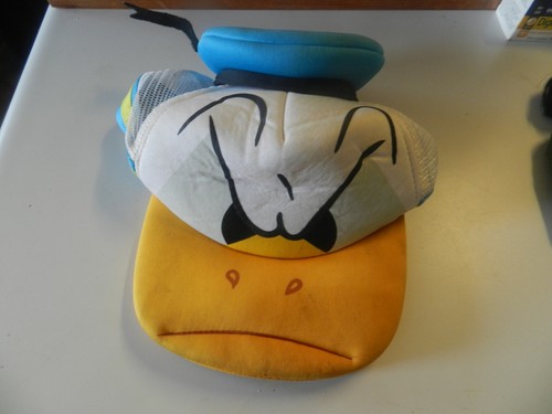 Vintage Disney Parks Angry Donald Duck 3D Foam Puff Adult Hat no tag | eBay