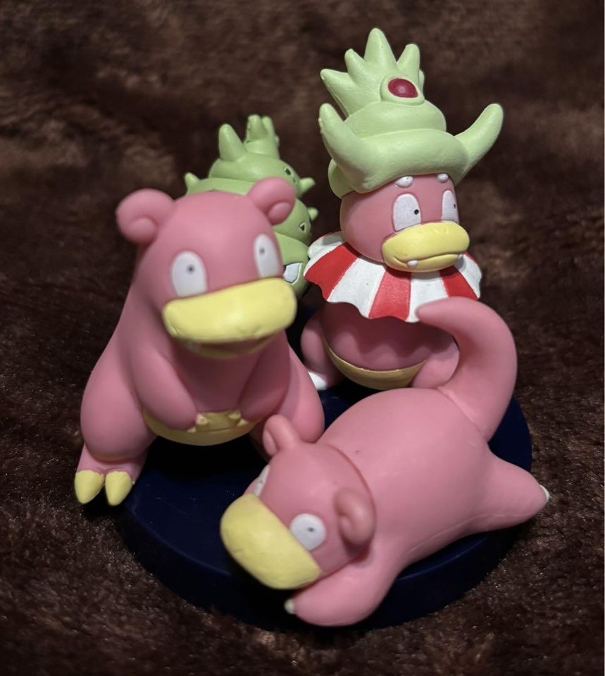 Pokemon Figure Lot of 3 Yadon Yadoran Yadoking 3D Picture Book No box ...