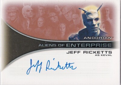 STAR TREK ENTERPRISE SEASON 1 AA4 JEFF RICKETTS KEVAL AUTOGRAPH BUFFY ...