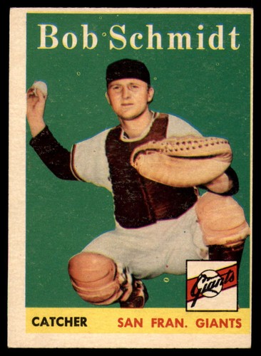 1958 Topps #468 Bob Schmidt EX RC Rookie Giants ID:65002 | eBay