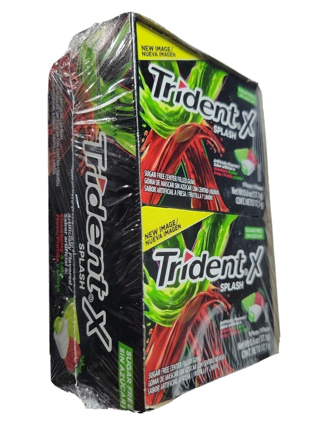 Trident Splash Sugar Gum Strawberry Lime 9-piece 10 PK for sale online ...