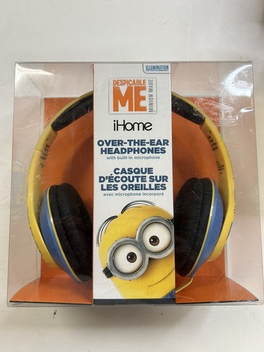 Despicable Me Minion Over the Ear Headphones Built-in Microphone , New ...