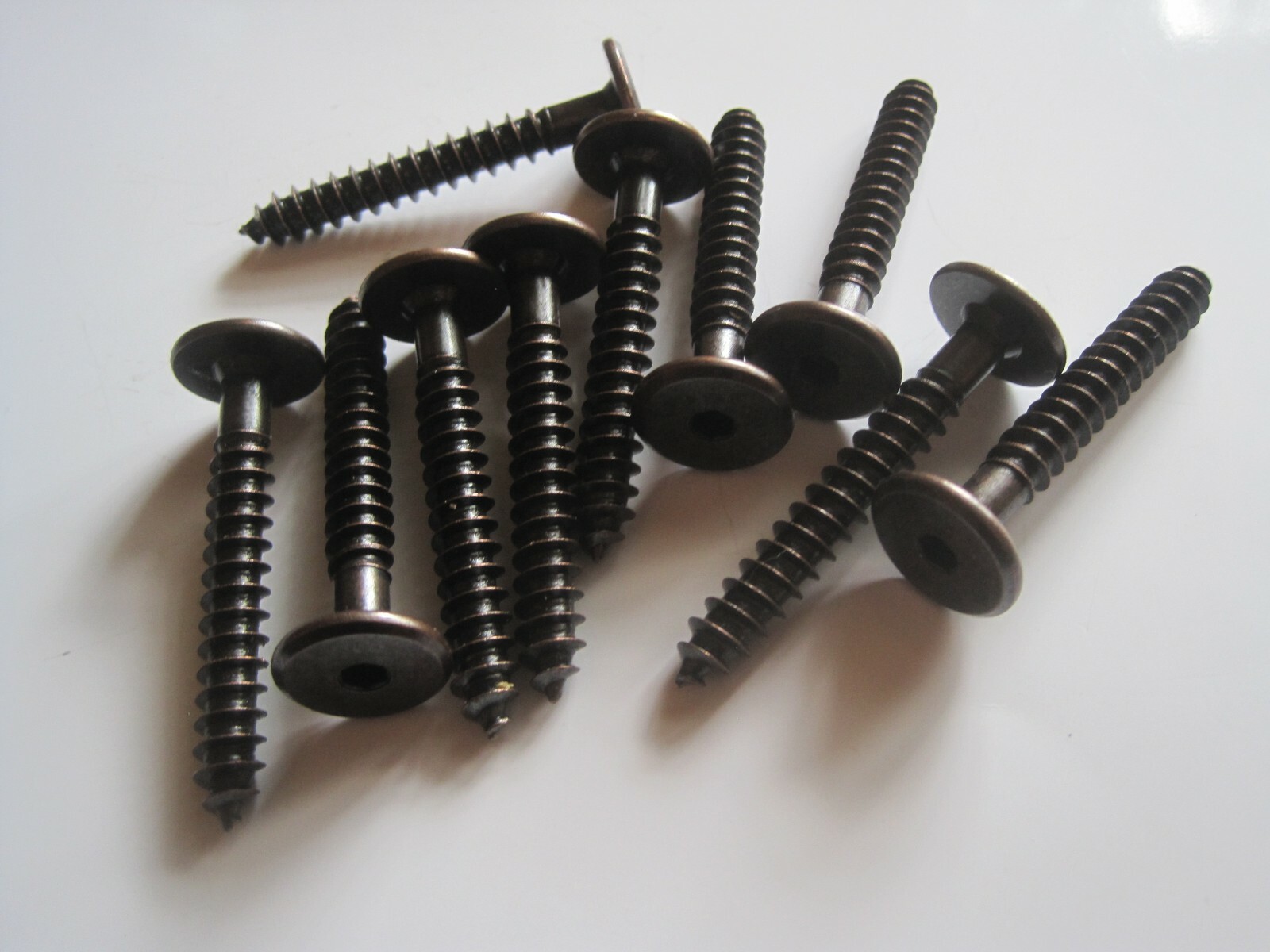 2" Allen Hex Furniture Screws 7 x 50 mm New Bronze Finish 10 packs | eBay