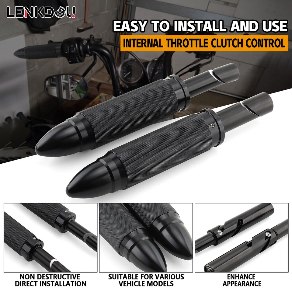 CNC Internal Throttle ASSEMBLY 1" 7/8" Motorcycle Grip For Harley ...