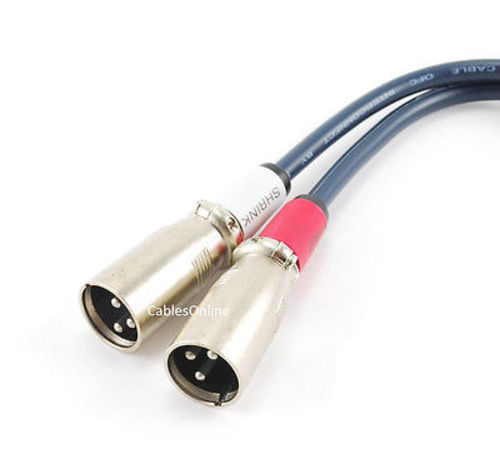 6ft 3.5mm Stereo Male to Dual XLR Mono Male Left/Right Audio Cable, XR ...