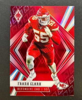 2020 Panini Phoenix - Frank Clark #48 Kansas City Chiefs - Red Prizm ...