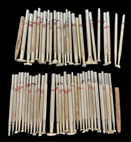 Vintage Leather Stamping Tools Set 57 Piece Craftool Style Leathercraft ...