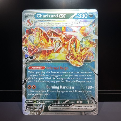 Jumbo Lenticular Charizard ex 054/091 / SVP196 Exclusive Promo Pokemon ...