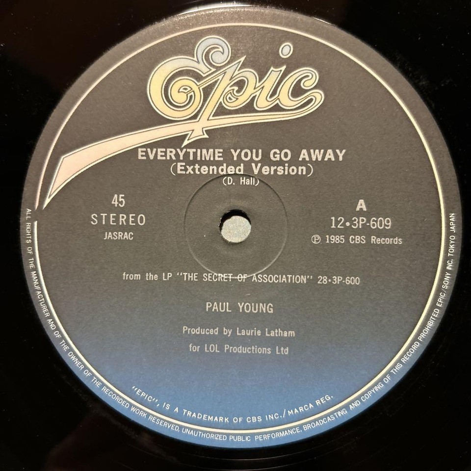 Paul Young Every Time You Go Away 12" Vinyl EX.VER Japan 1985 45 RPM Single | eBay