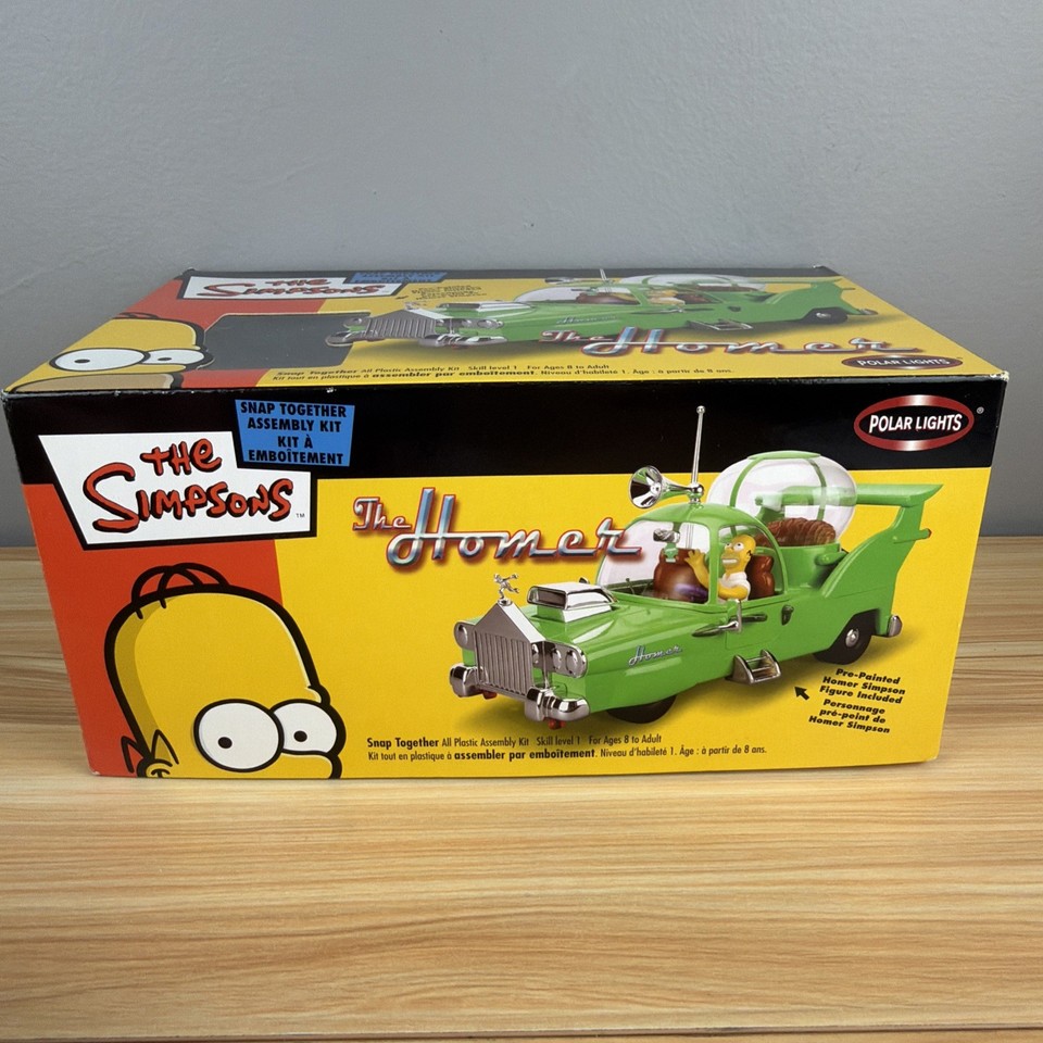 VINTAGE The Simpsons "The Homer" Model Kit Snap Together Assembled 2003 ...