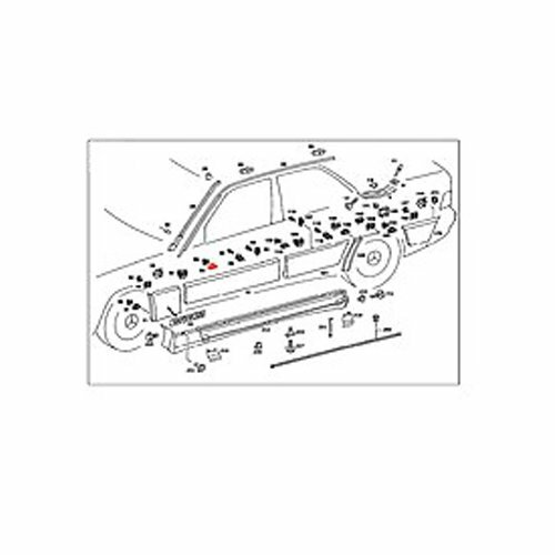 15 Front Rear Door Quarter Panel Moulding Clip Retainer For Mercedes ...