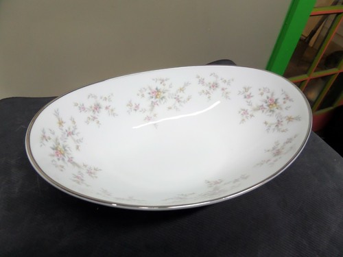Vintage Noritake China Arlene 10" Oval Vegetable Bowl Roses & Yellow ...