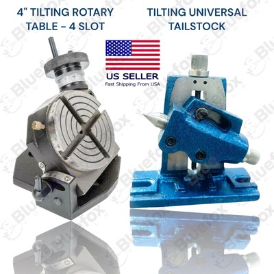 4" inch 100 mm Rotary Table Tilting Dividing Head &Adjustable Tilting ...