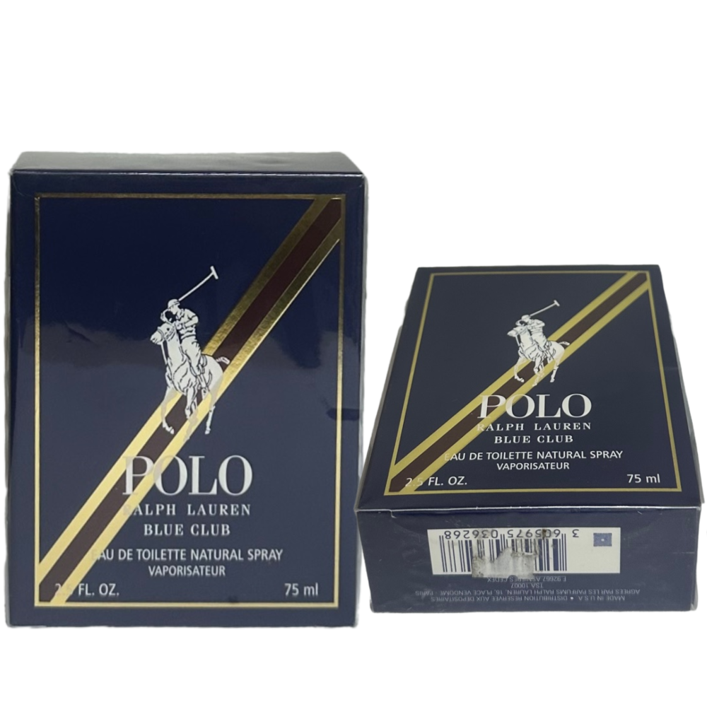 Ralph Lauren Polo Blue Club Cologne 2.5 Oz 75 Ml EDT Hard to Find for ...