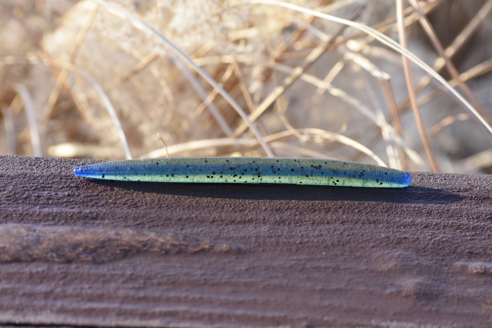 Howell Custom Lures-Watermelon Blue - Core Shot 5" Worm Custom Made ...