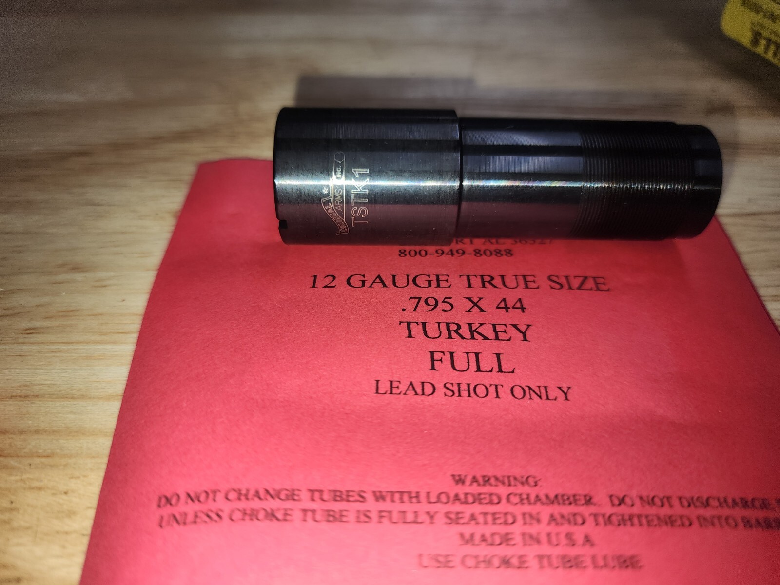 12 Gauge COLONIAL ARMS Tru Choke Tube Turkey Full Extended TSTK1 | eBay
