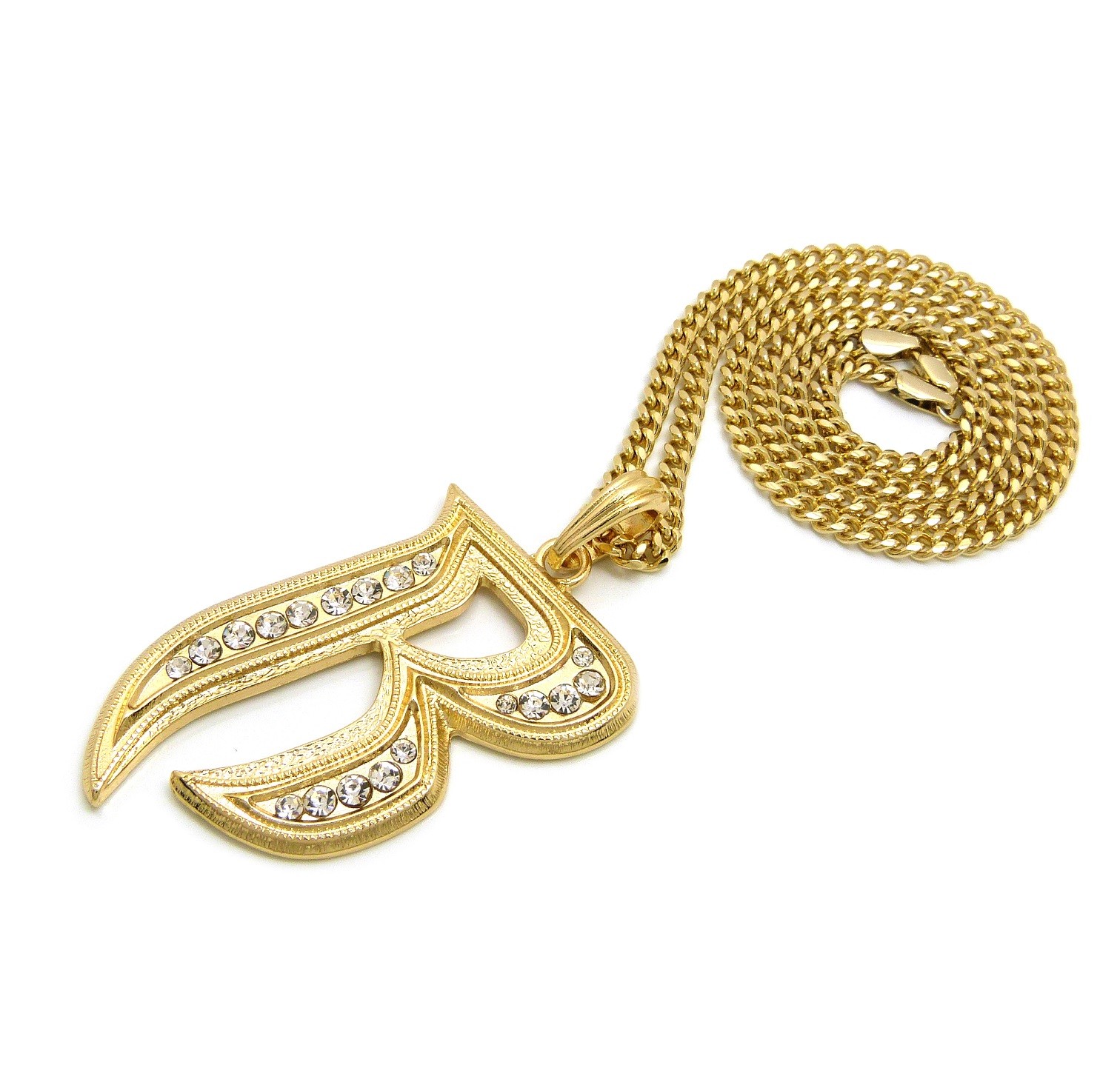 NEW 'R' RUFF RYDERS PENDANT & 24" VARIOUS CHAINS HIP HOP NECKLACES ...