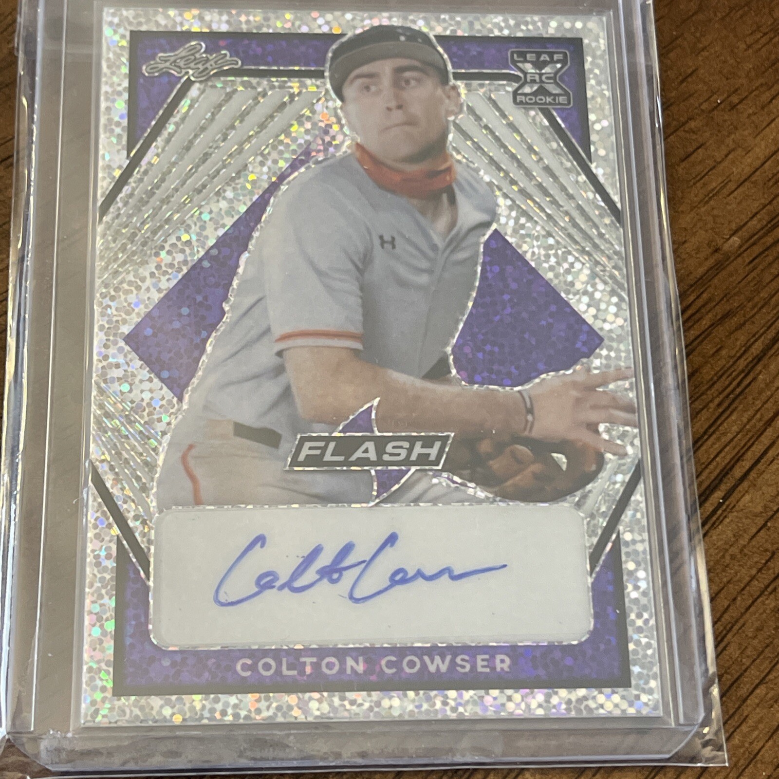 COLTON COWSER 2021 LEAF FLASH XRC PURPLE Prospect AUTO /75 ORIOLES | eBay