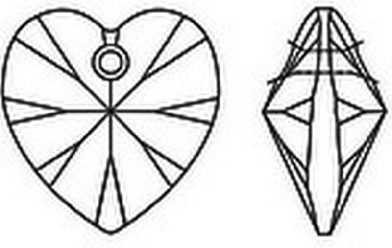 Swarovski Crystal HEARTS prisms - 10 mm 10 pieces or 14 mm 6 pieces | eBay