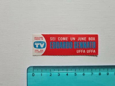 Original Sticker Juke Box Edward Badu Six Come Uno - Pouah | eBay