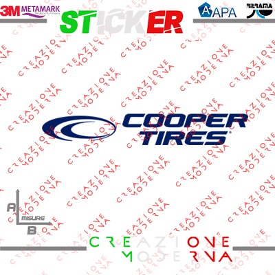 ADESIVO STICKER COOPER TIRES MISURE PERSONALIZZATE | eBay