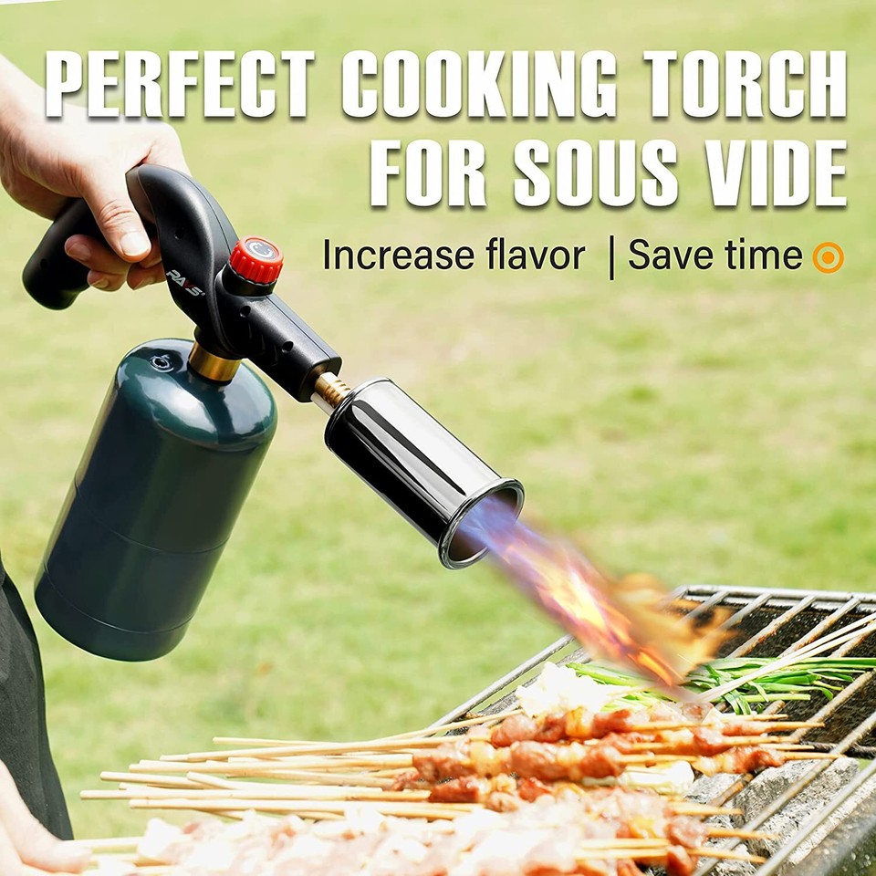 POWERFUL Grill Cooking Torch Sous Vide Propane Kitchen Torch Culinary ...