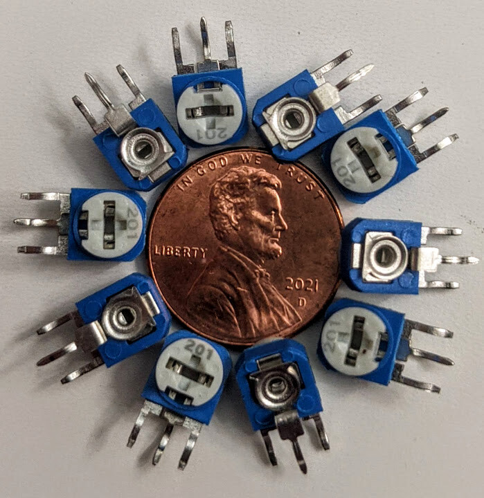 Qty 10 Choose 100 Ω to 2M Ω ohm Side Adjust TrimPot 13 VALUES-Mr ...