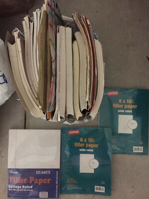 School Supplies Loose Leaf Filler Lined Paper Trapper Spiral Notebooks ...