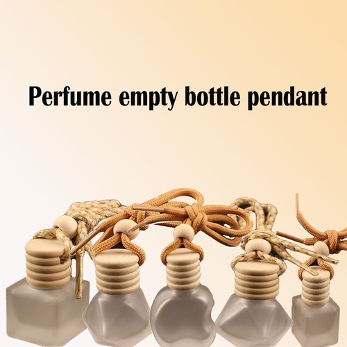 Wood Lids Hanging Cars Pendant Frosted Perfume Containers | eBay