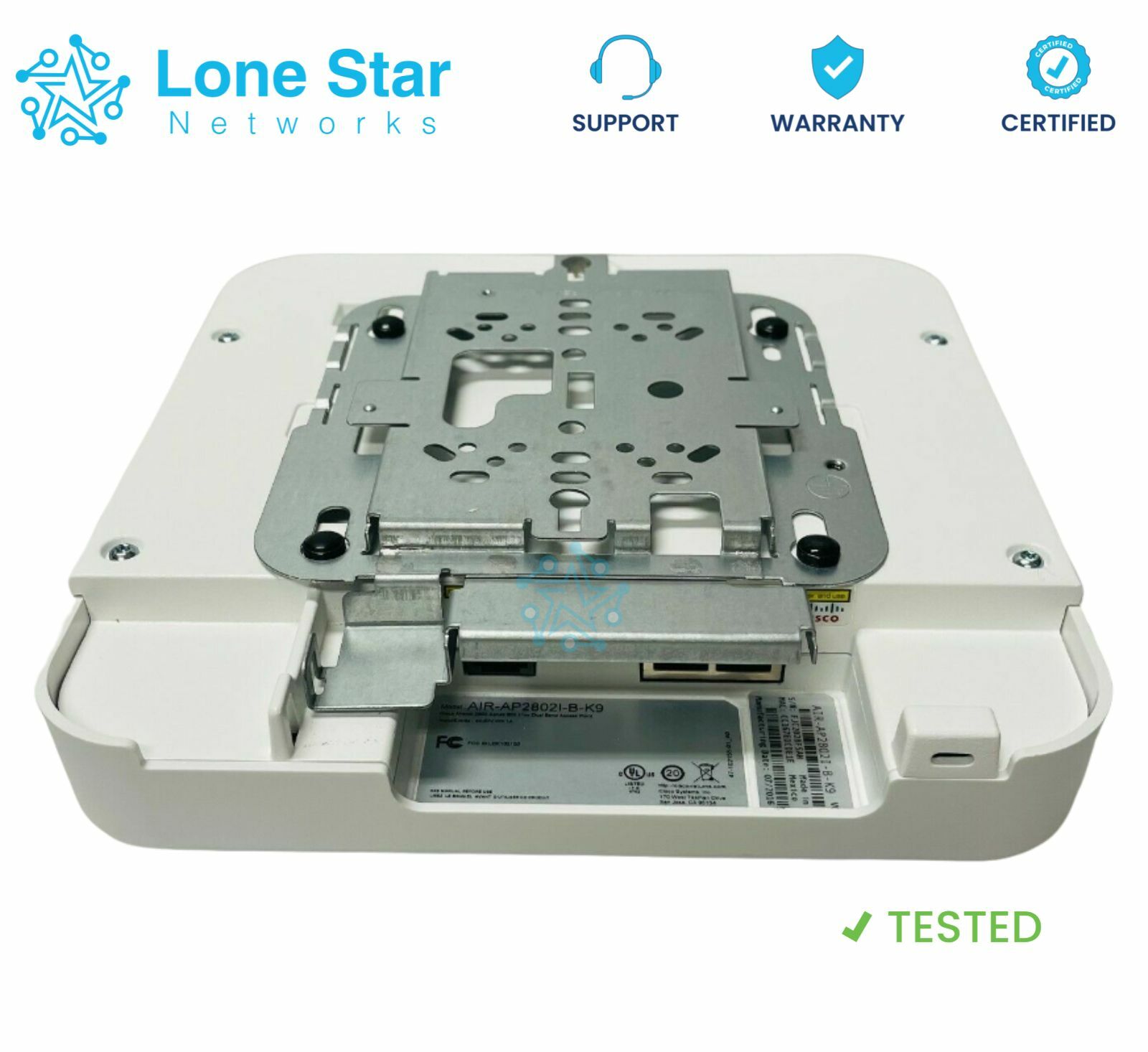 Cisco AIR-AP2802I-B-K9 2802 Aironet 802.11ac Access Point [ SET OF 5 AP ...