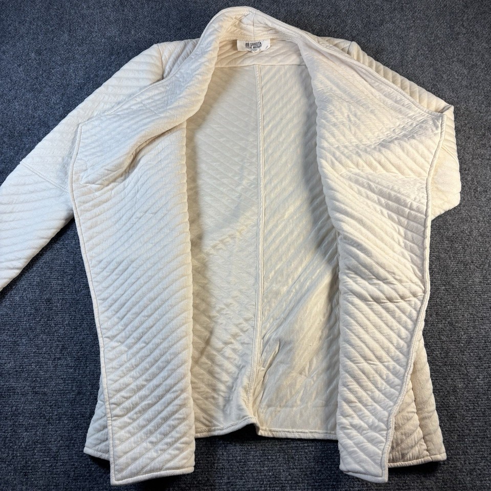 BB Dakota Steve Madden Jacket Women's XS Ottoman Quilted Open Front ...