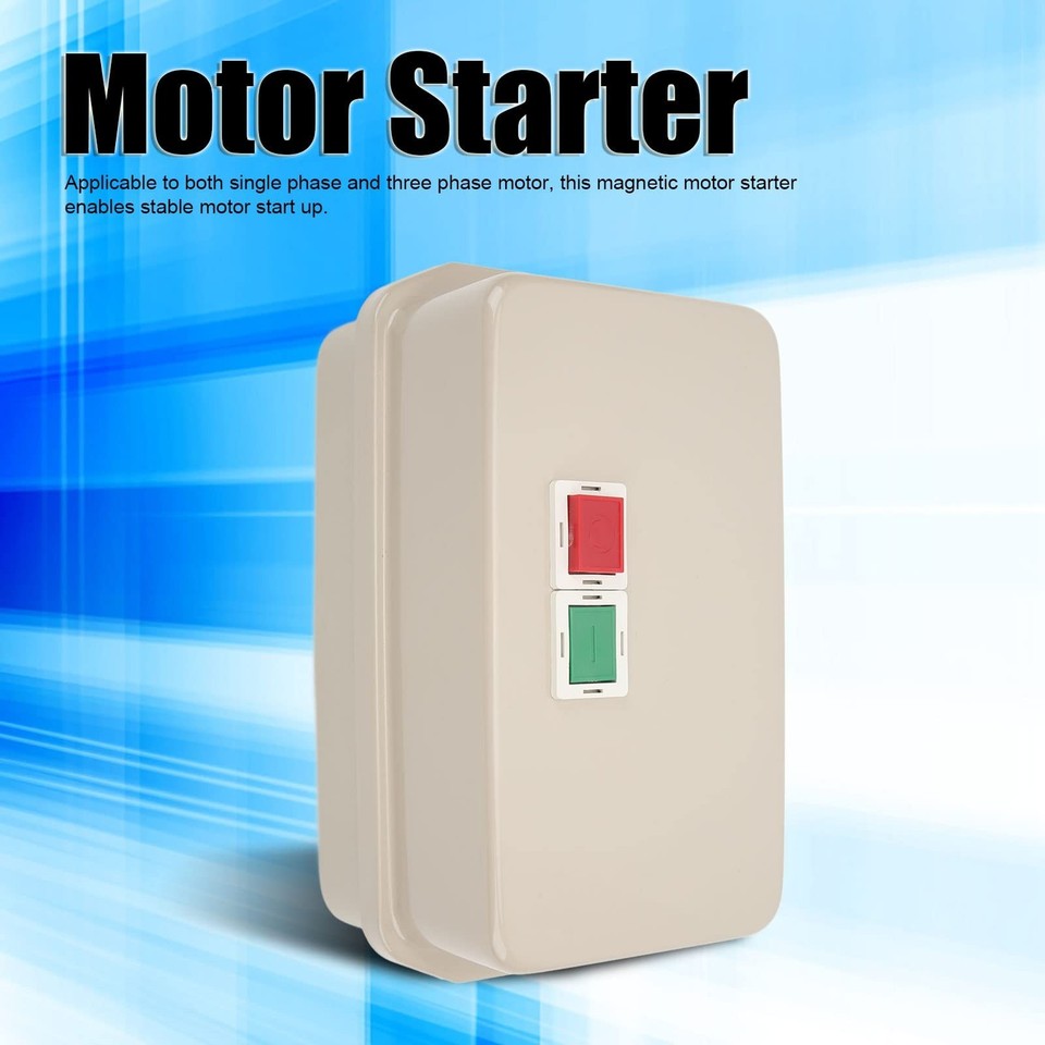 Motor Control Starter, 220 230V Single Phase Magnetic Motor Starter for ...