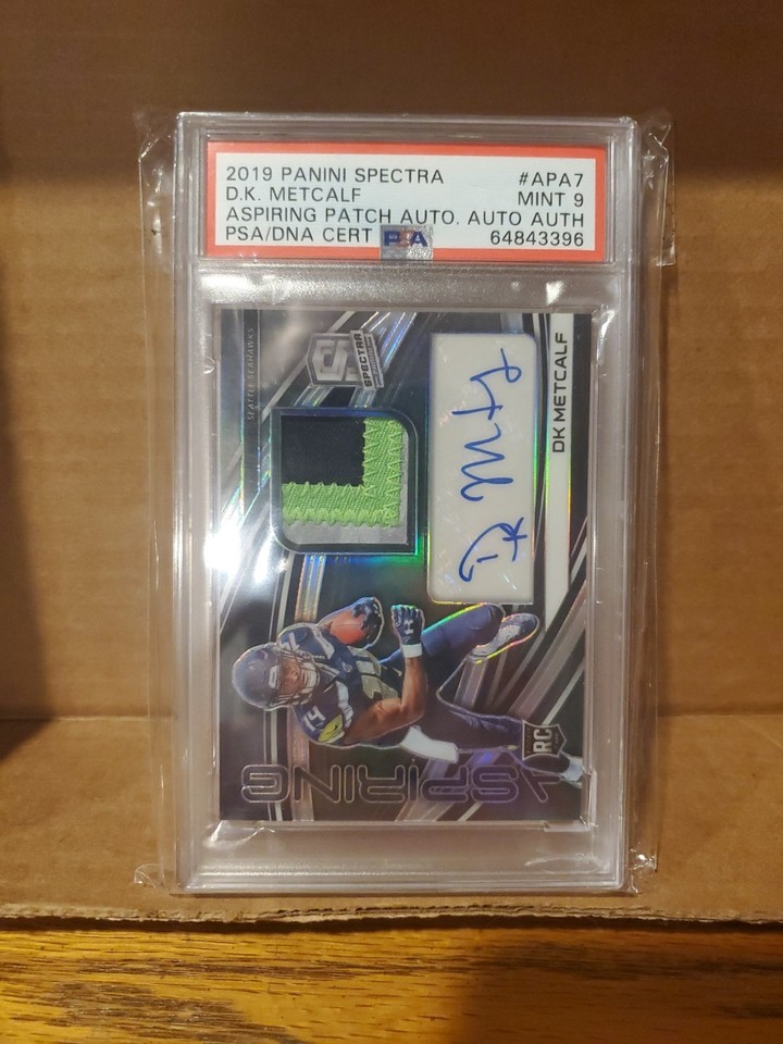 2019 Spectra DK Metcalf PRIZM REFRACTOR RELIC Auto RC Tri Color Patch ...