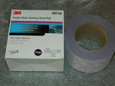 50% Off 2 Rolls 3M Hookit 334U 70mmx12m P150 Grit Purple Clean Sanding ...